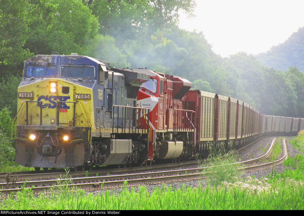 CSXT 7685, CP's River Sub.